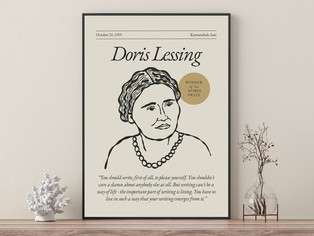 Doris Lessing Poster (Autoren Serie), Schriftsteller Ästhetische ...