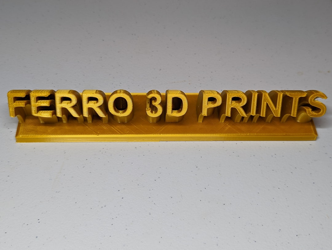 Custom 3D Printed Name Tag - Etsy