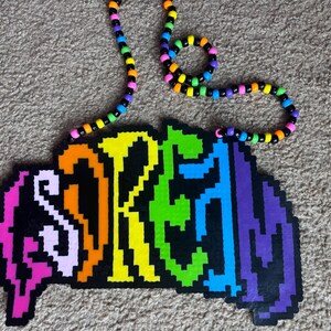 EDM DJ Perler Necklace - Etsy