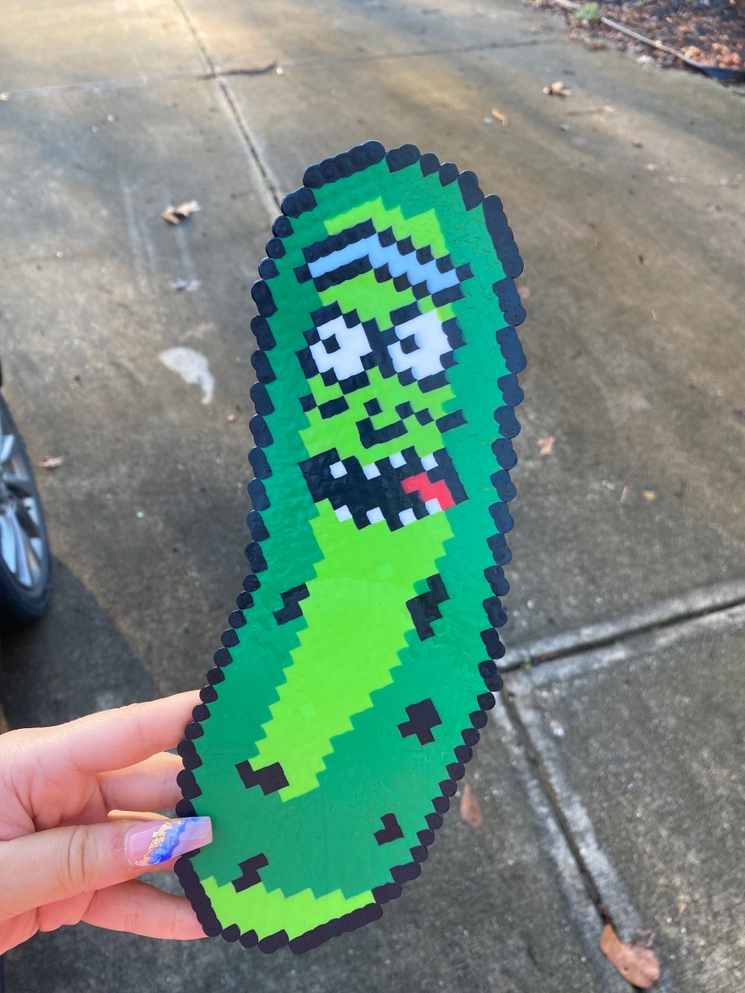Pickle Rick Perler - Etsy