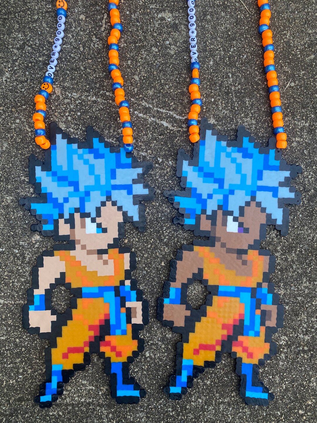 Goku Perler Necklace - Etsy