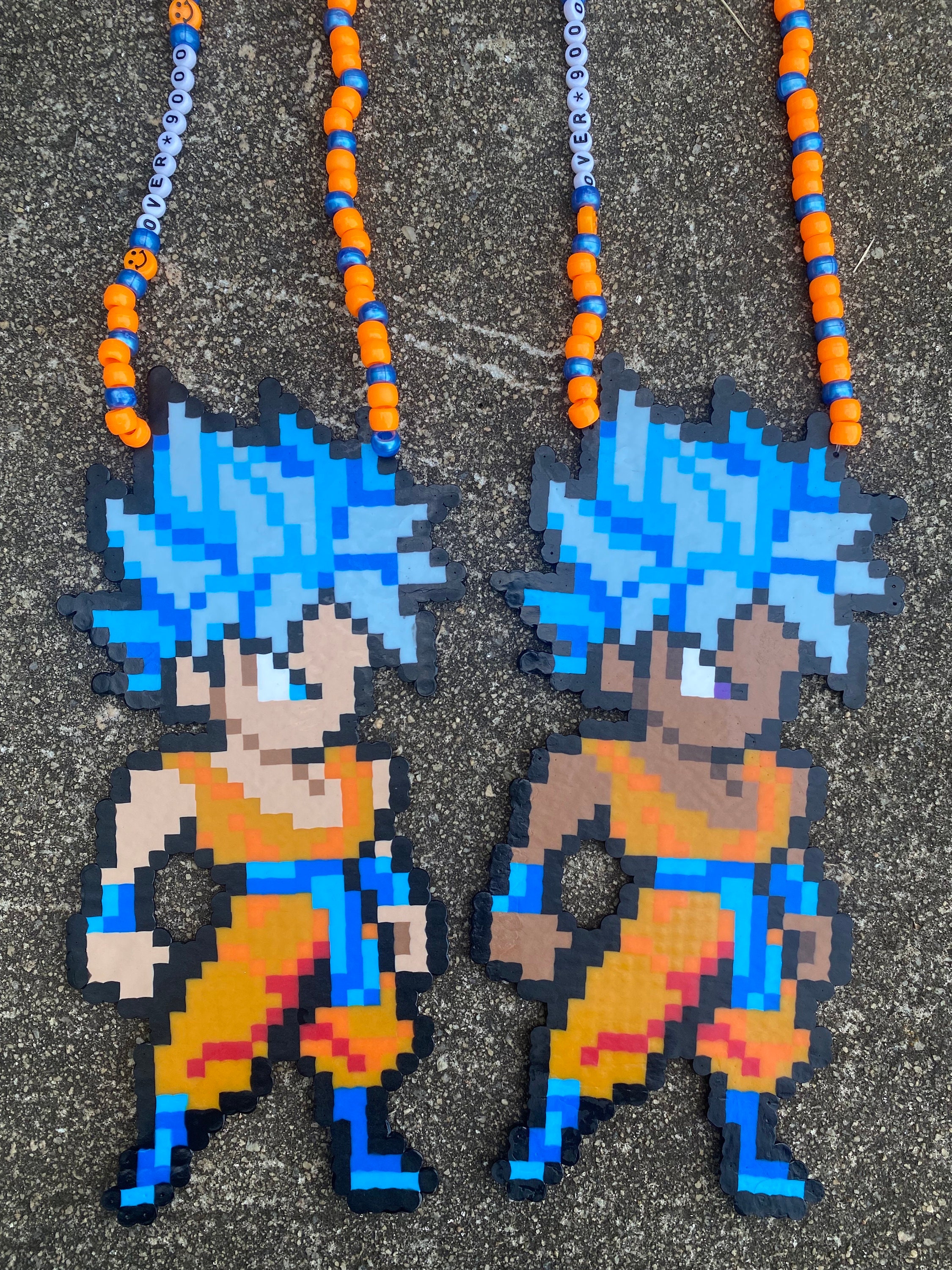 Goku Perler Necklace - Etsy