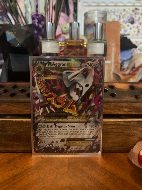 Pokemon Aggron Mega Evolution Card