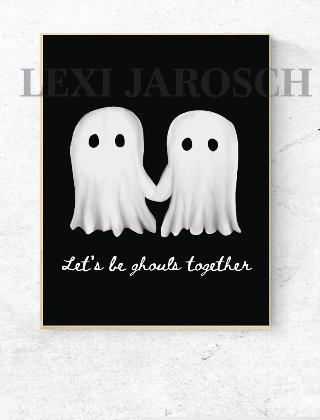 Let's Be Ghouls Together: Bestie Ghouls Print - Etsy