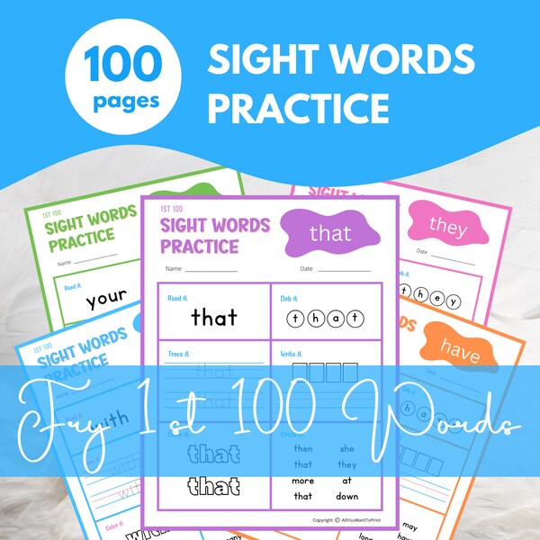 Sight Words - Etsy
