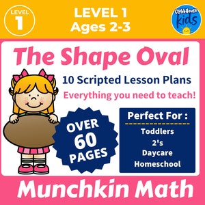 Shape Oval Curriculum, Learning Shapes, Oval Activities, Toddler and 2 ...