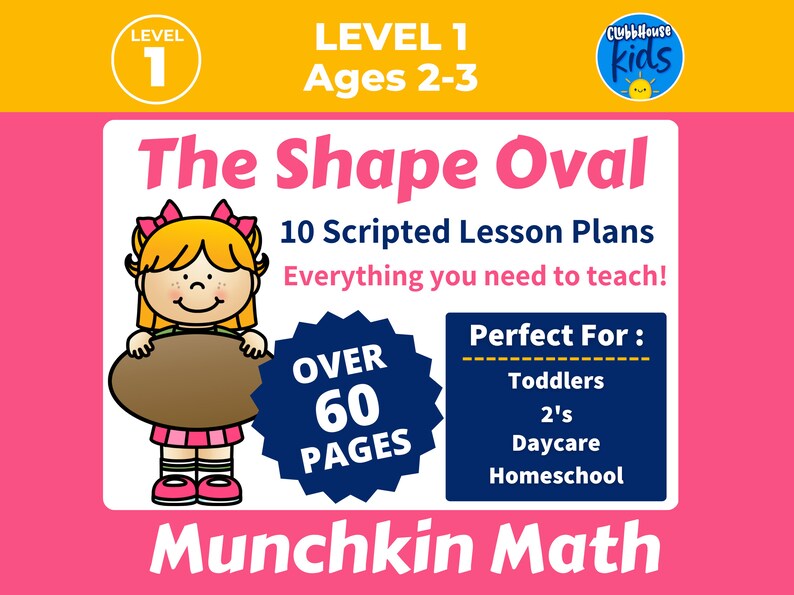 Shape Oval Curriculum, Learning Shapes, Oval Activities, Toddler and 2 ...