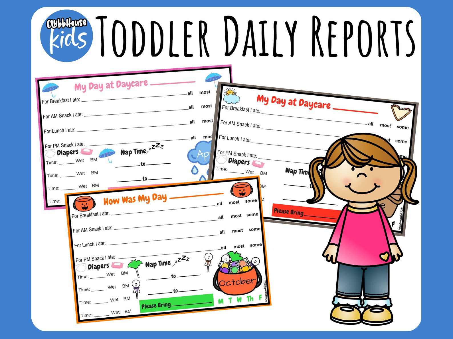 Childcare Daily Report - Etsy
