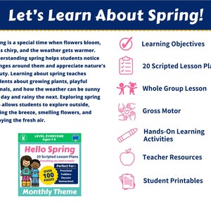 SPRING PRESCHOOL THEME: Thematic Lesson Plans for Daycare and Preschool ...