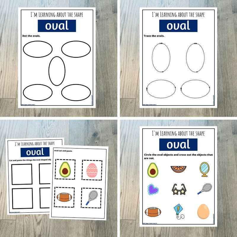 Shape Oval Curriculum, Learning Shapes, Oval Activities, Toddler and 2 ...