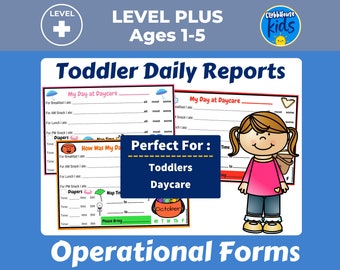 Daycare Template Childcare Printables Canva Template Daycare Forms ...