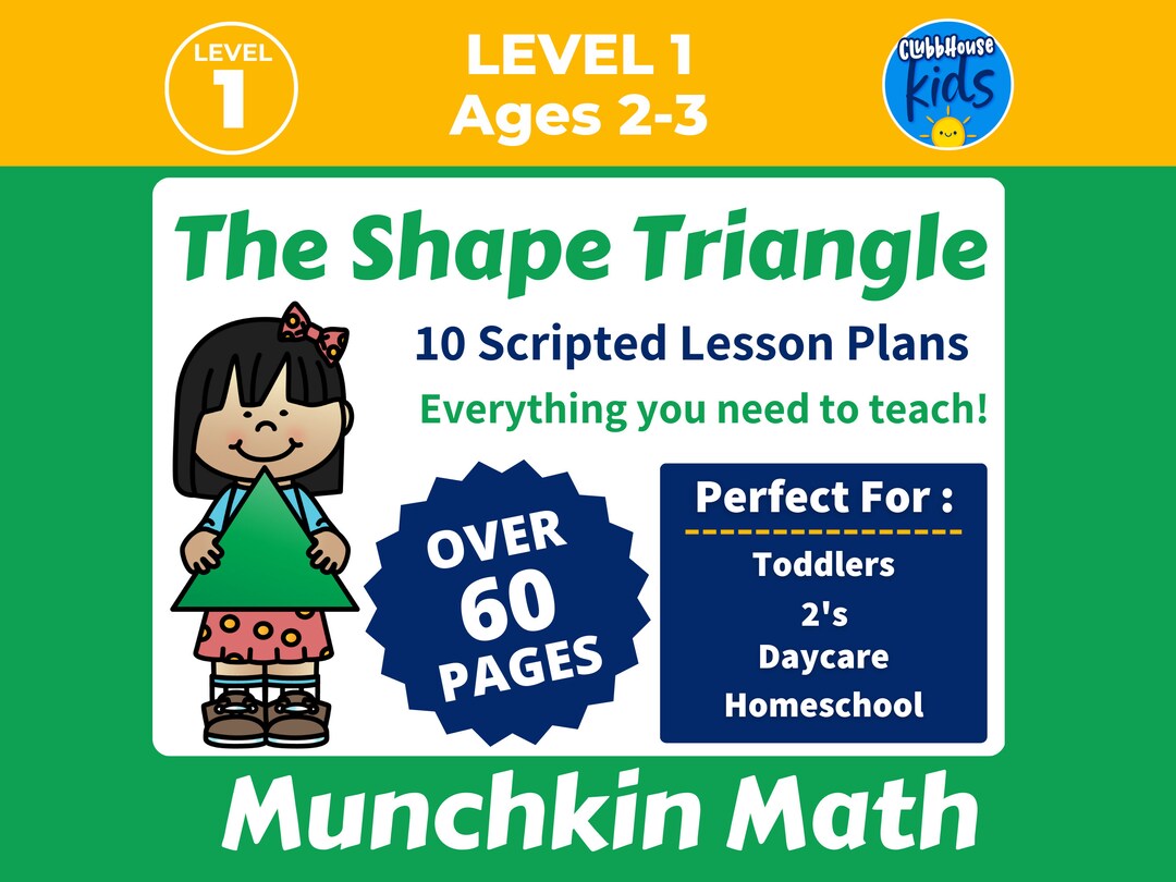 Shape Curriculum Learning Shape Triangle Activities Toddler and 2's ...