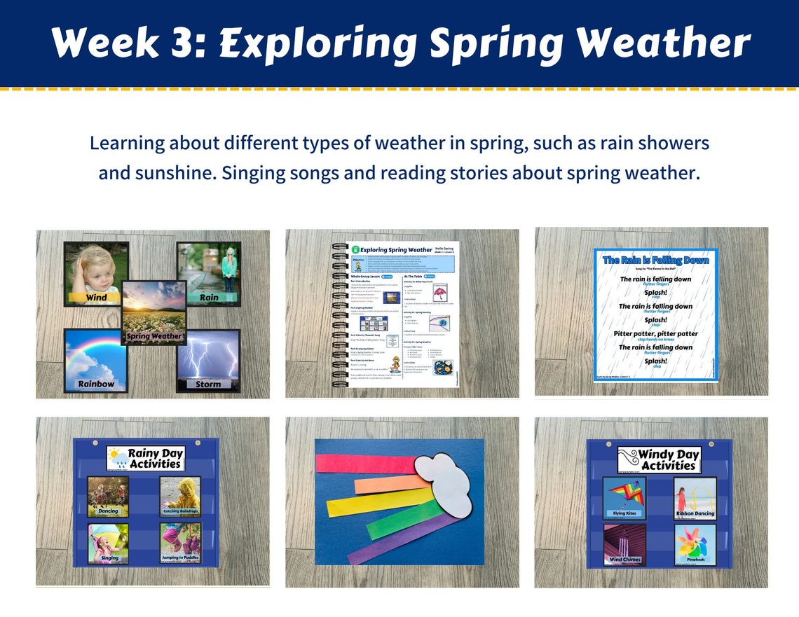 SPRING PRESCHOOL THEME: Thematic Lesson Plans for Daycare and Preschool ...