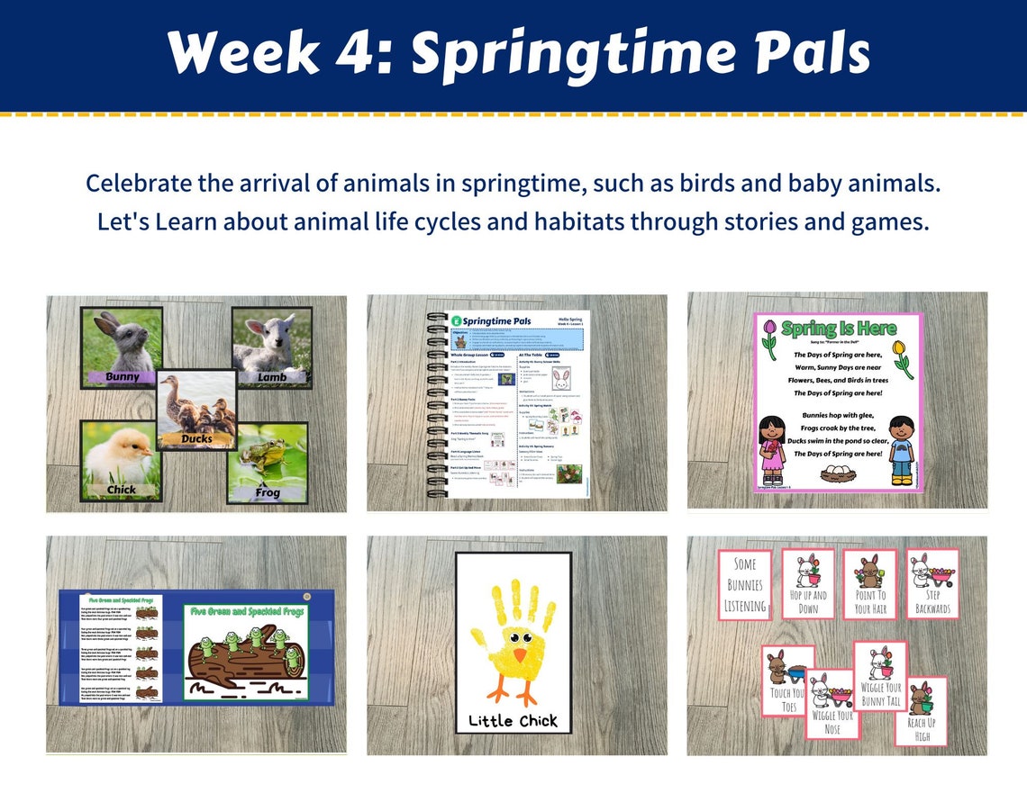 SPRING PRESCHOOL THEME: Thematic Lesson Plans for Daycare and Preschool ...