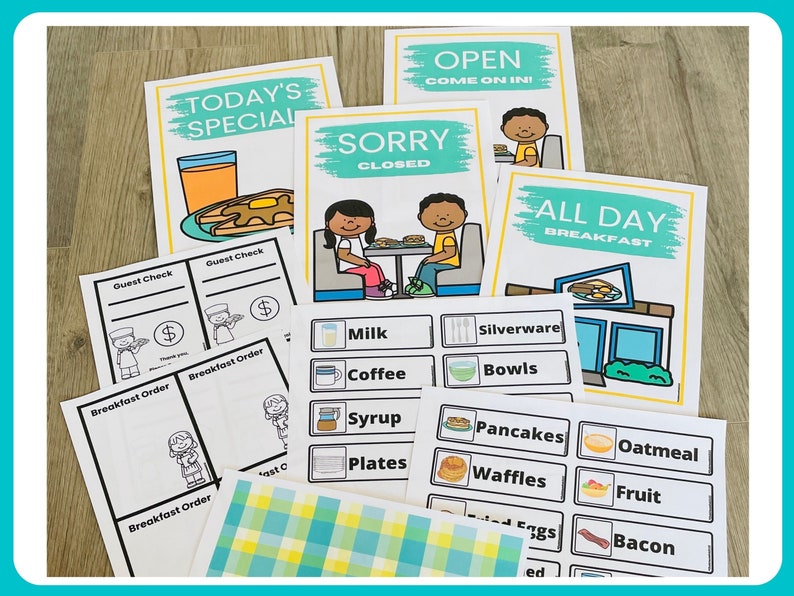 Dramatic Play Restaurant - Etsy