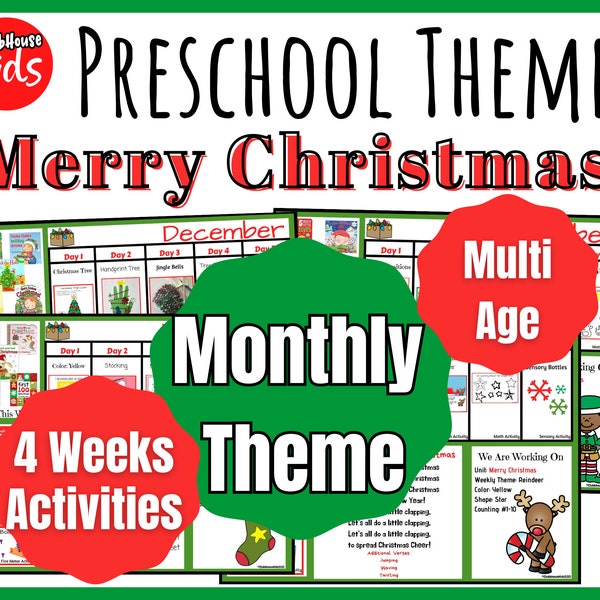 Preschool December Lesson Plans - Etsy