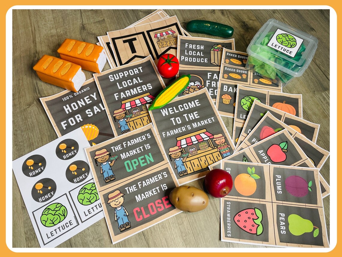 Dramatic Play Farmer's Market Printables - Etsy