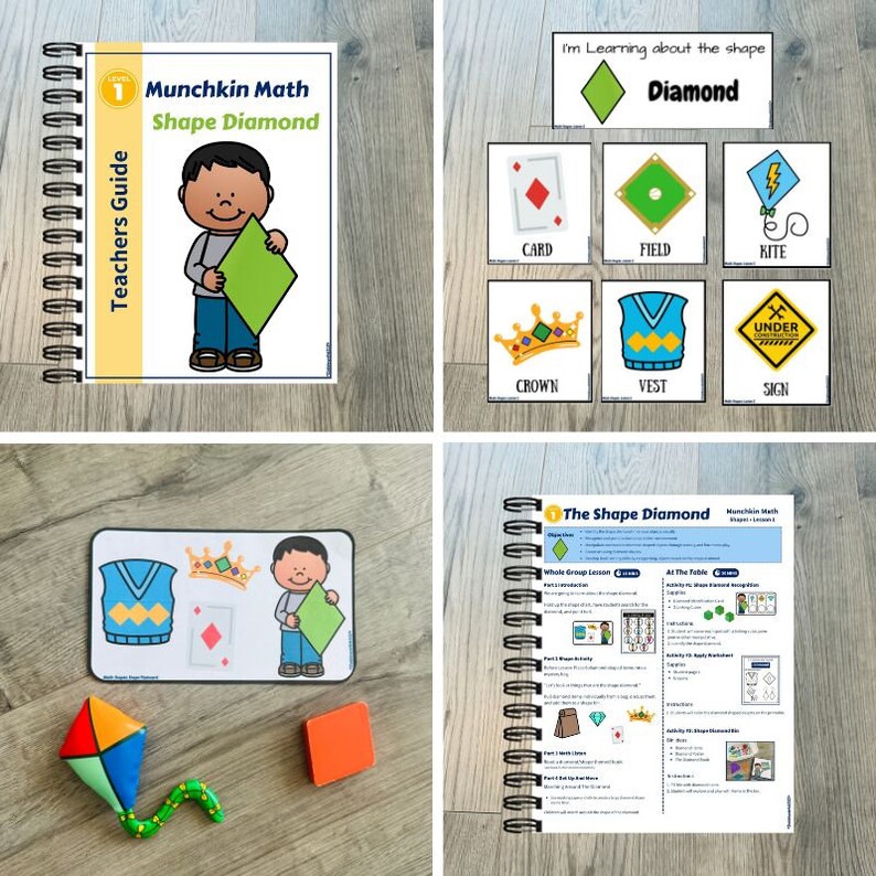 Shape Printables for the Shape Diamond Toddler and Preschool Math ...