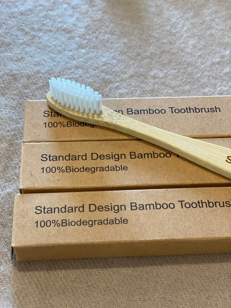 Biodegradable Bamboo Toothbrushes - Etsy