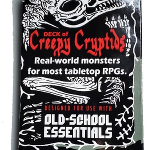 Creepy Cryptid RPG Deck: for Use With Old School Essentials - Etsy