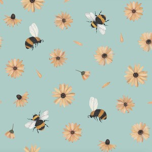 Bumble (blue) Wallpaper - Etsy
