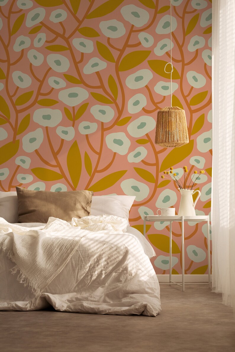 Georgia orange Wallpaper - Etsy