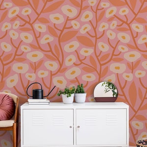 Georgia (pink) Wallpaper - Etsy