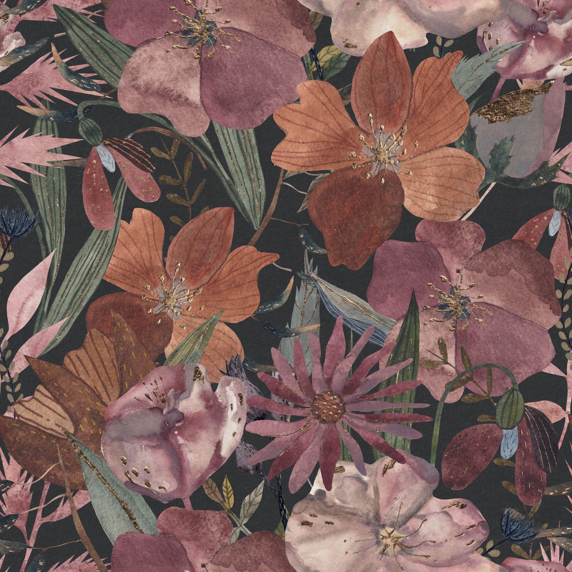 Edith Wallpaper - Etsy