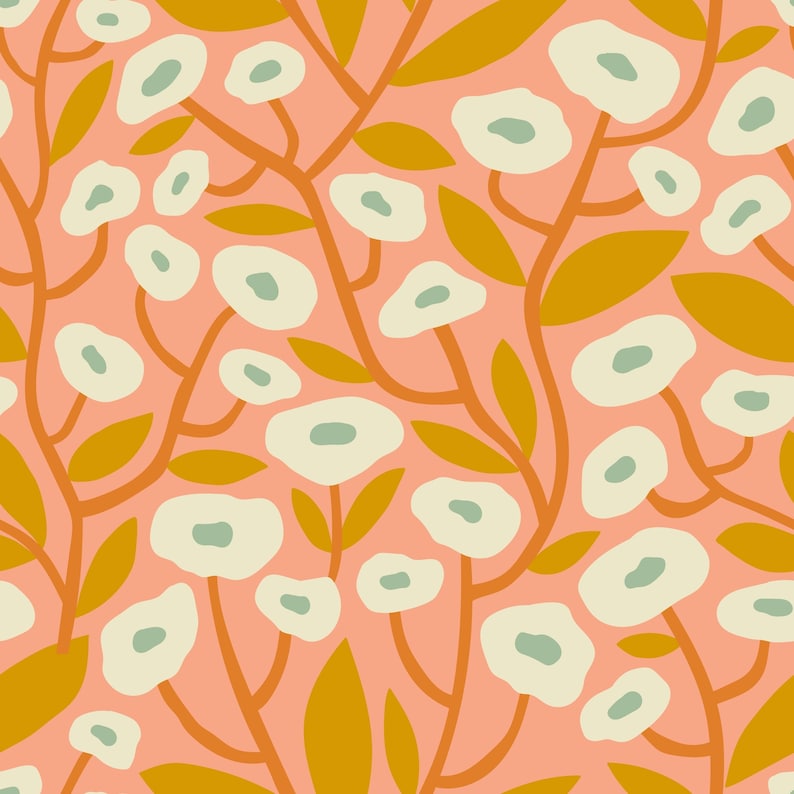Georgia orange Wallpaper - Etsy
