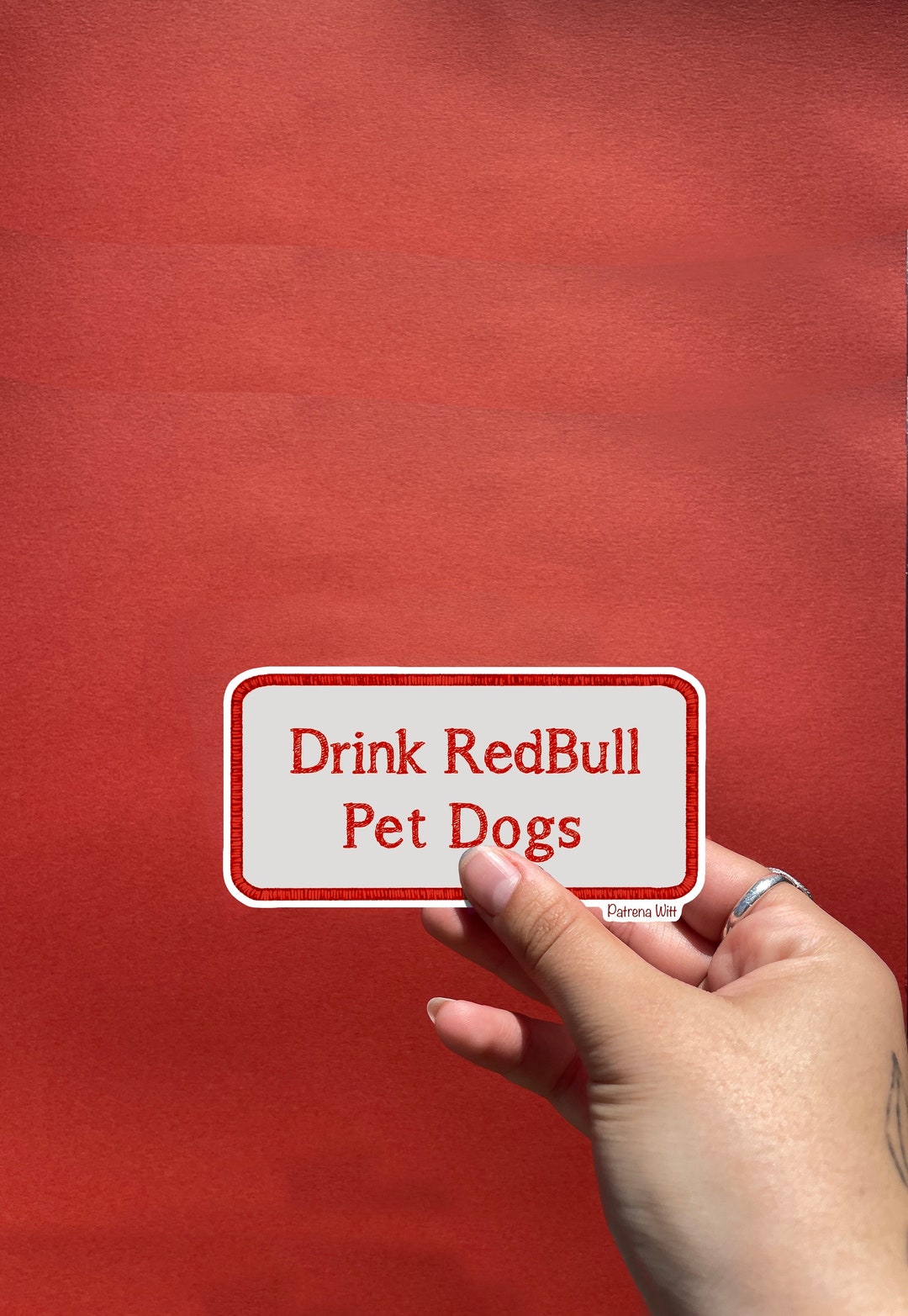 Drink Redbull, Pet Dogs Sticker | Dog Stickers | Energy Drink Sticker ...