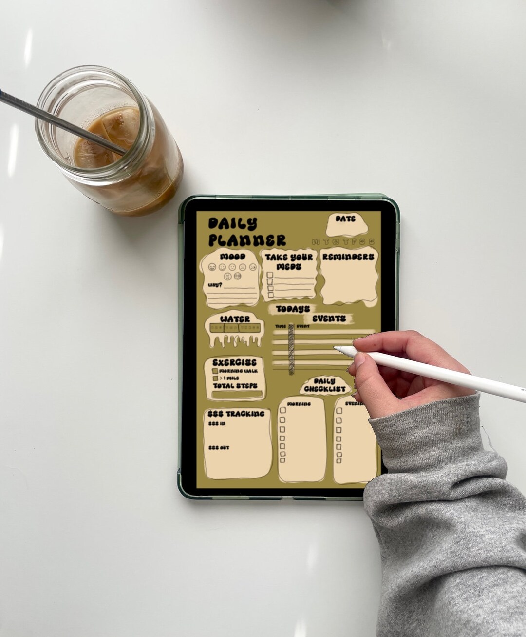 Retro Daily Planner Page: Printable ADHD Planner (digital Download) - Etsy