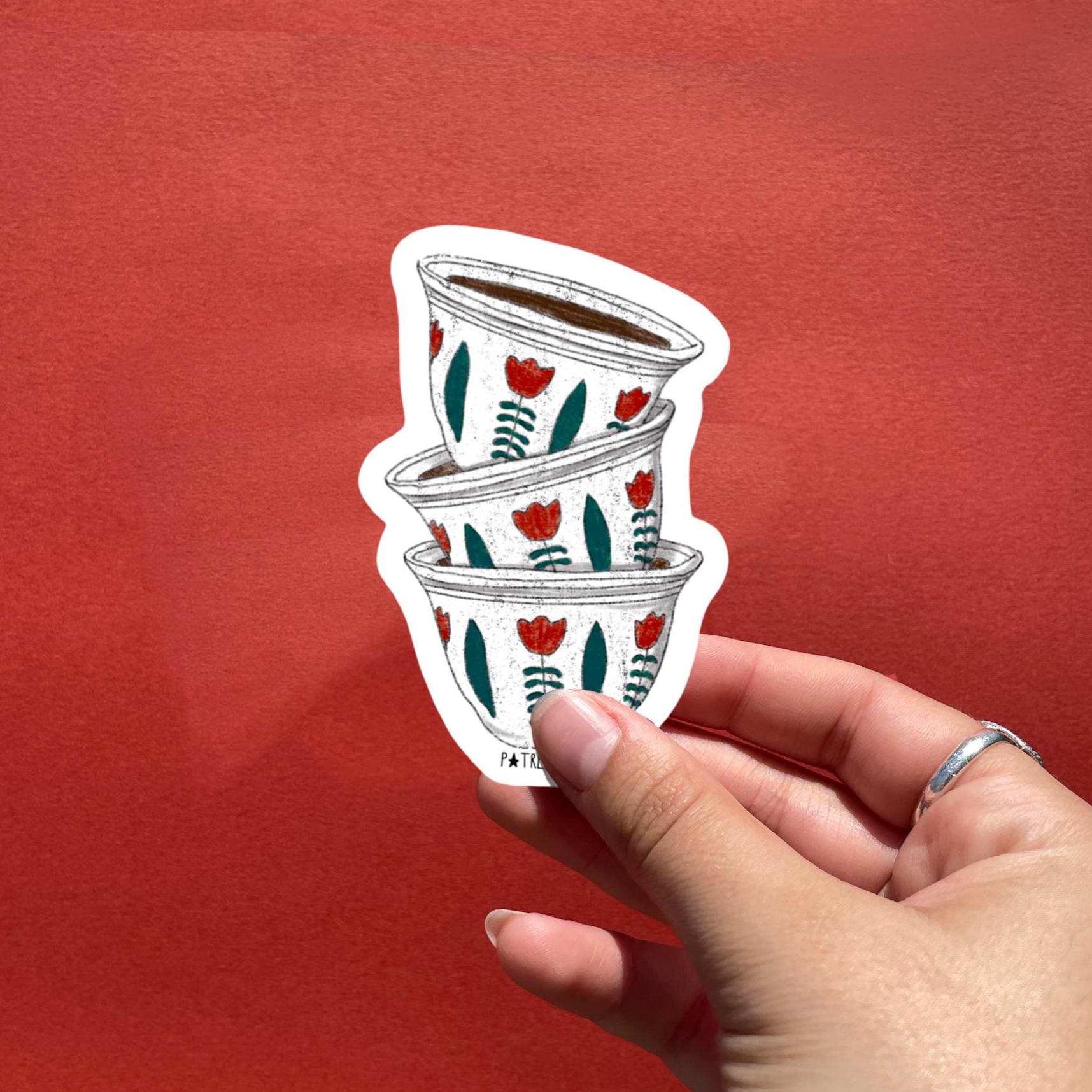 Ahweh Coffee Cup Sticker: Lebanese Arabic Coffee Decal - Etsy