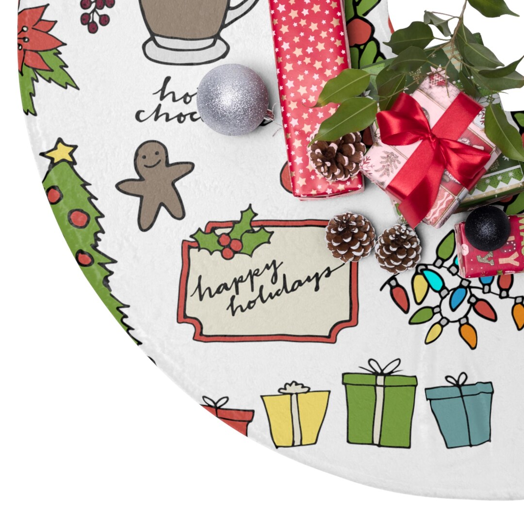 Christmas Tree Skirt, Tree Skirt for Christmas Tree, Unique Tree Skirt ...