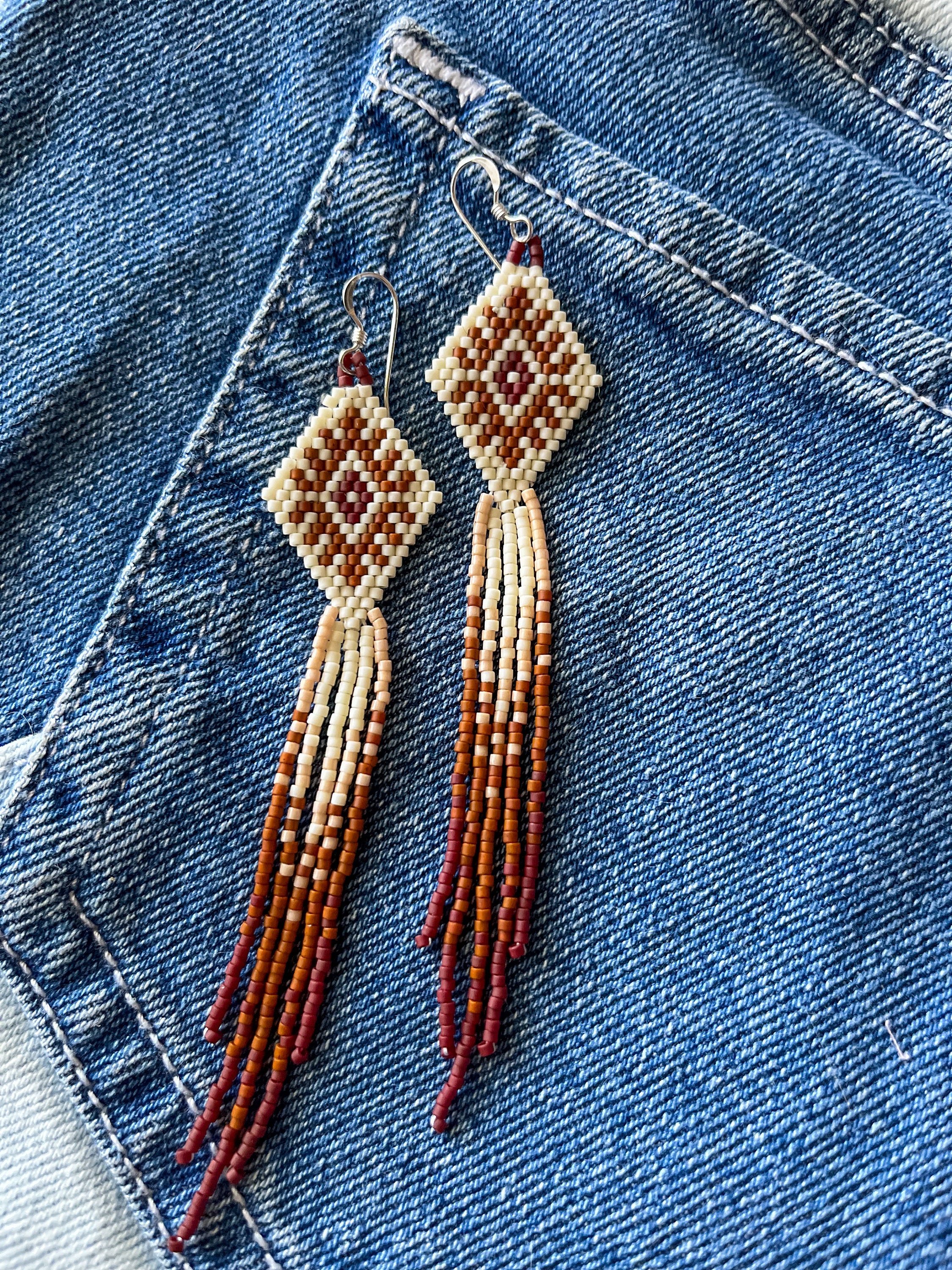 Southwestern Cowgirl Hand Beaded Western Diamond Pattern - Etsy