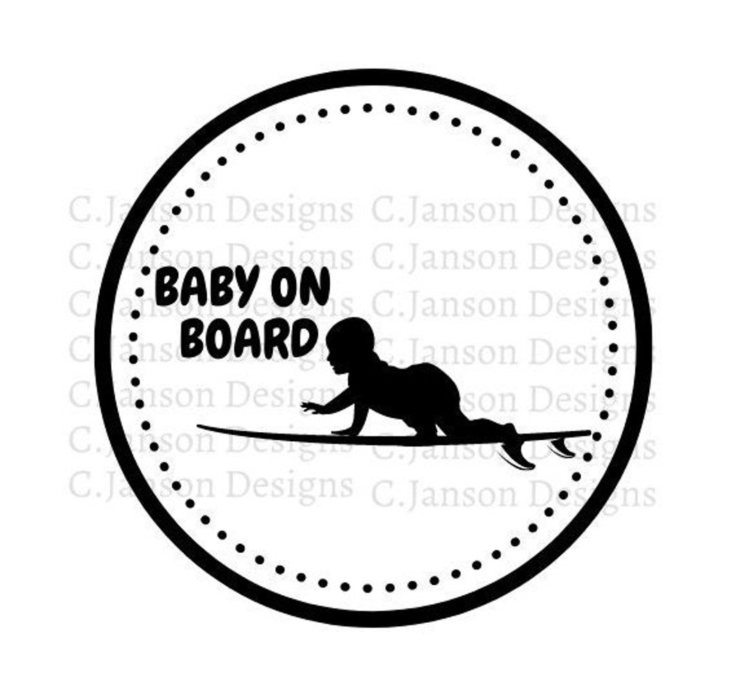 Baby on Board SVG Baby on Board PNG Baby Decal Baby Sticker - Etsy
