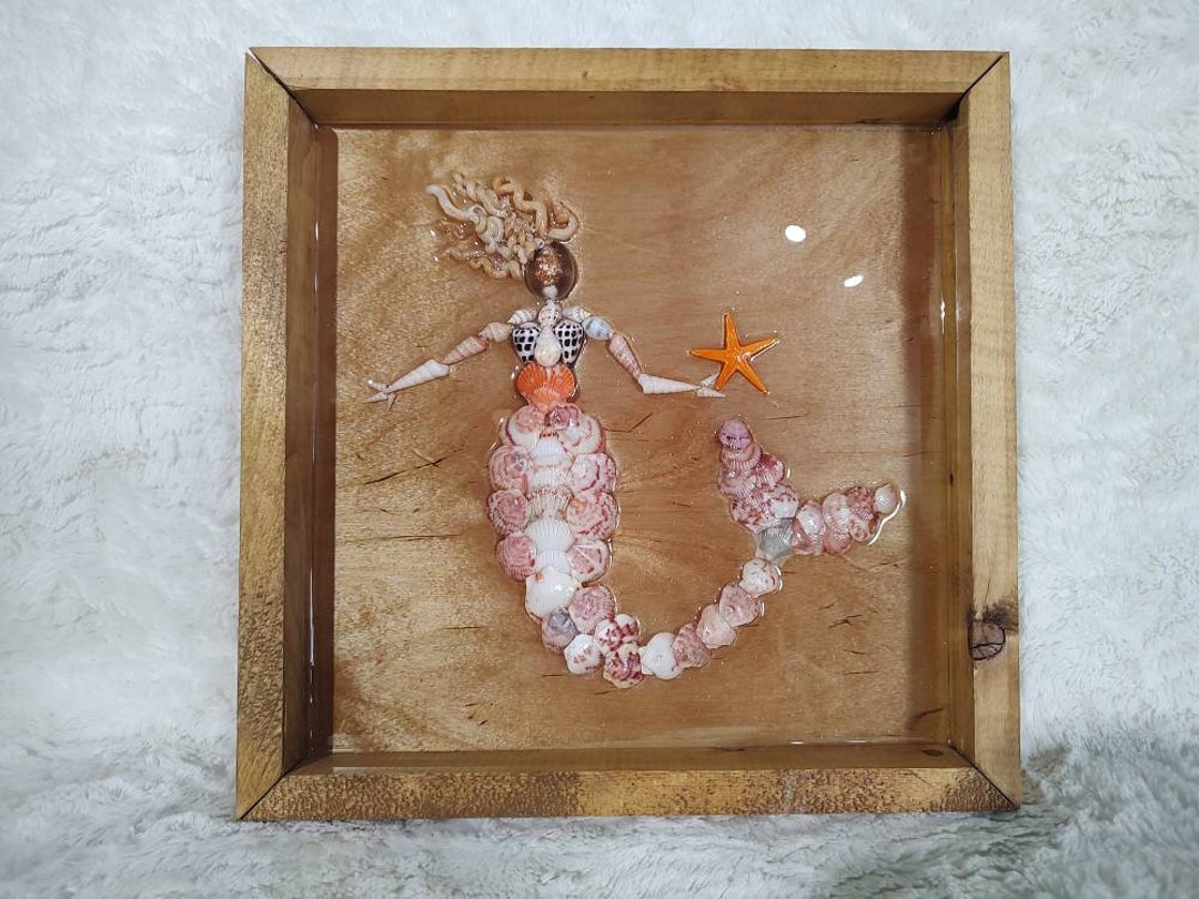 Mermaid Seashell Art - Etsy