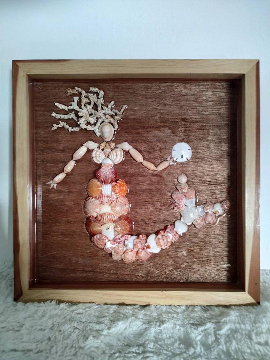 Mermaid Seashell Art - Etsy