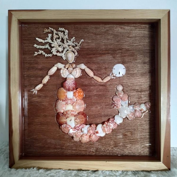 Mermaid Seashell Art - Etsy