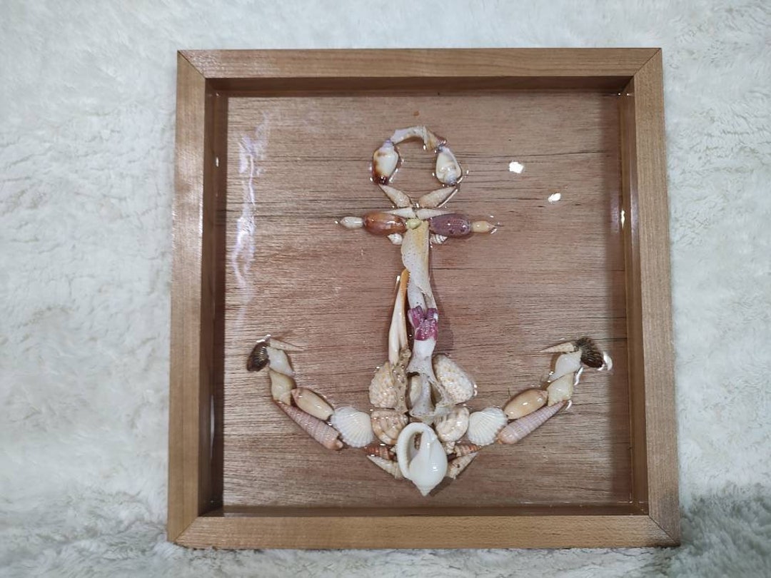 Anchor Seashell Art - Etsy