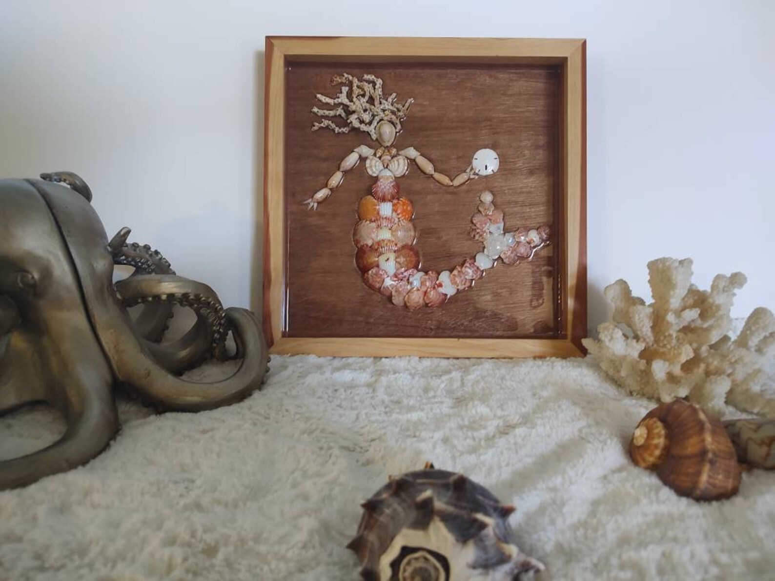 Mermaid Seashell Art - Etsy