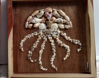 Octopus Seashell Art - Etsy