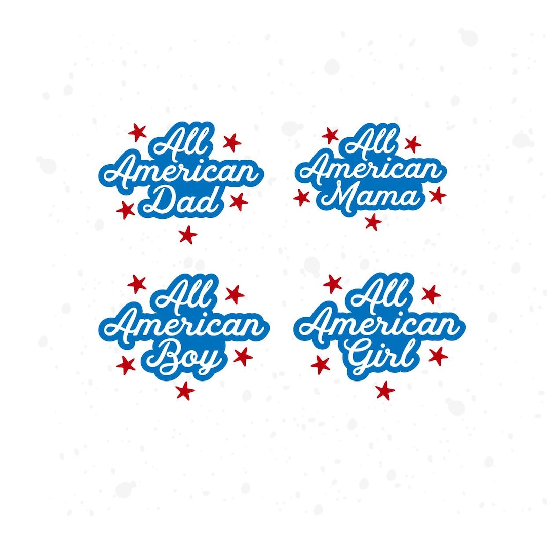 Patriotic Family SVG: July 4th USA Design (digital Download) - Etsy