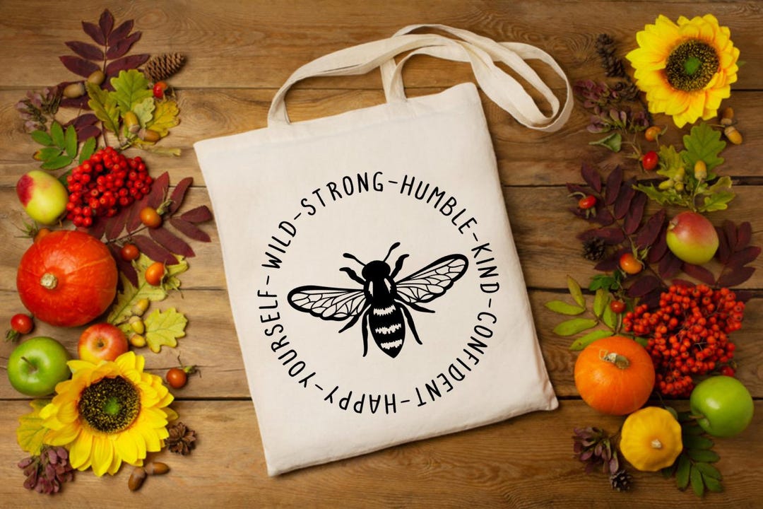 Honeybee Positive Affirmations SVG, Bee Kind Strong (digital Download ...