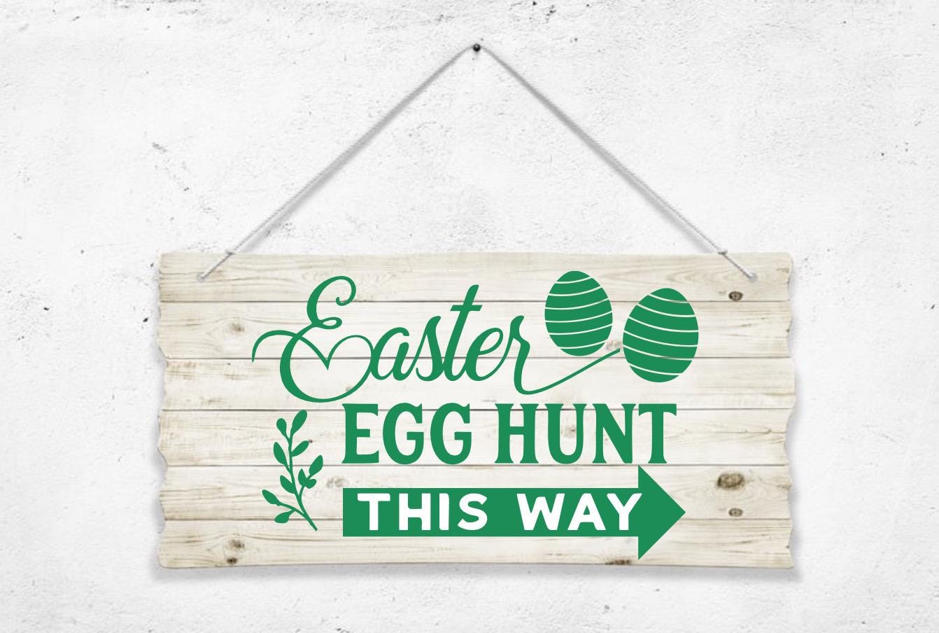 Easter Egg Hunt SVG: Bunny Welcome Sign (digital Download) - Etsy
