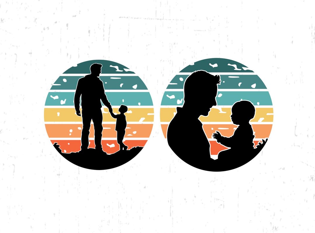 Dad Svg. Daddy Svg. Father Svg. Dad With Son Svg. Dad With Baby Svg. - Etsy