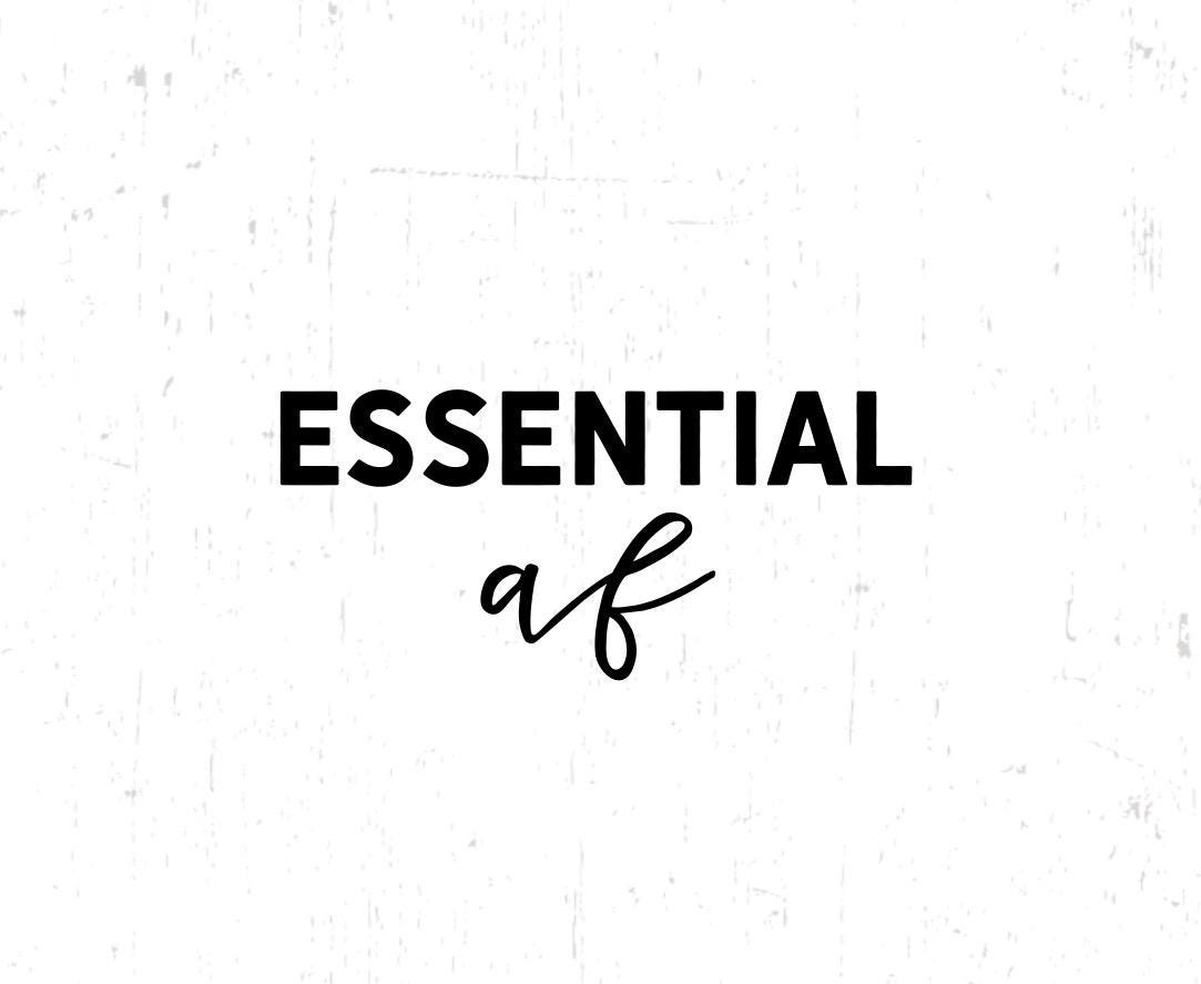 Essential AF SVG: EMT, Paramedic, Healthcare Design (digital Download ...