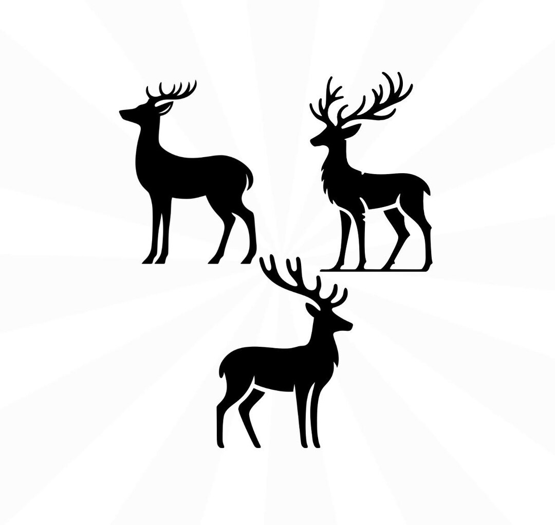 Deer Svg Bundle. Nature Svg. Antler Svg. - Etsy