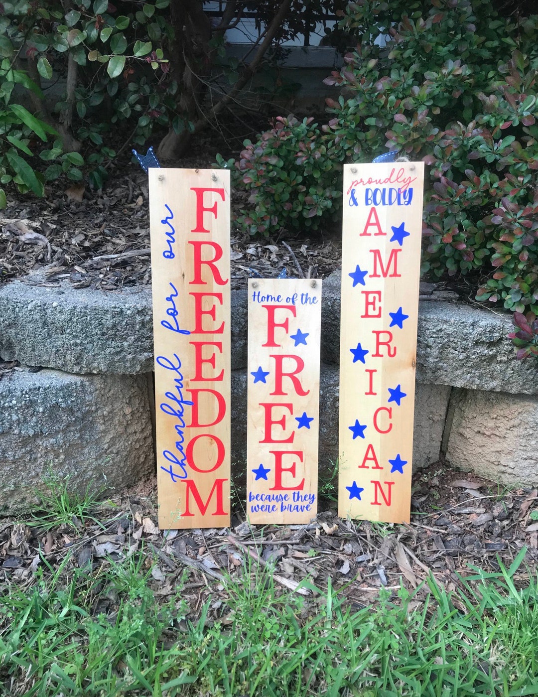 American Signs. Home of the Free Sign. Patriotic Sign. - Etsy