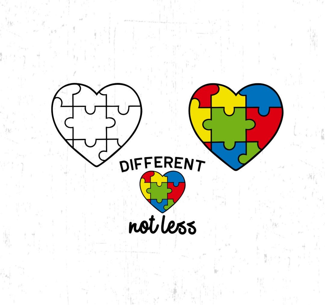 Autism Svg. Different Not Less Svg. Autism Awareness Svg. Autism Puzzle ...
