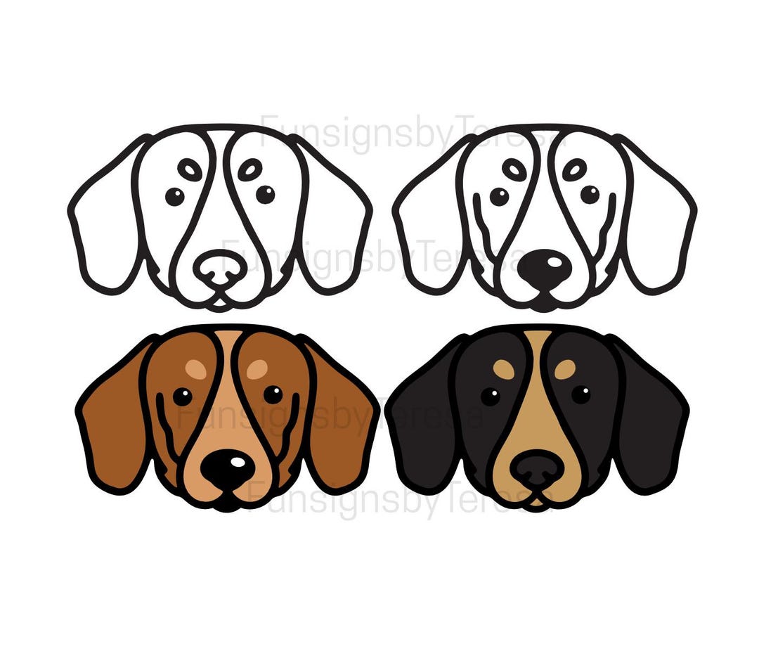 Dachshund Faces SVG: Weiner Dog Decal (digital Download) - Etsy